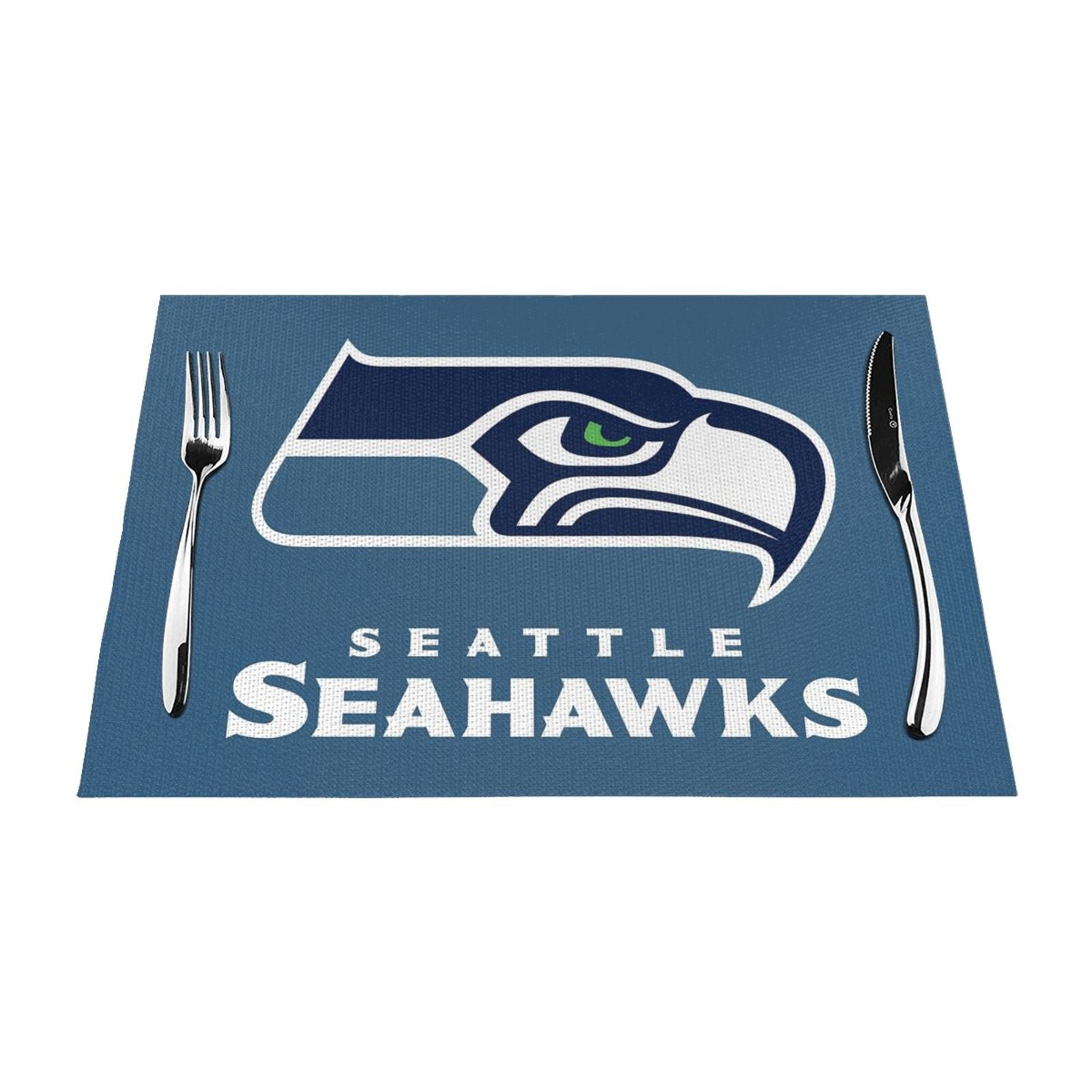 Seahawks Team Pvc Woven Placemat 12x18in (1 Piece Pack, 4 Piece Pack, 6 ...