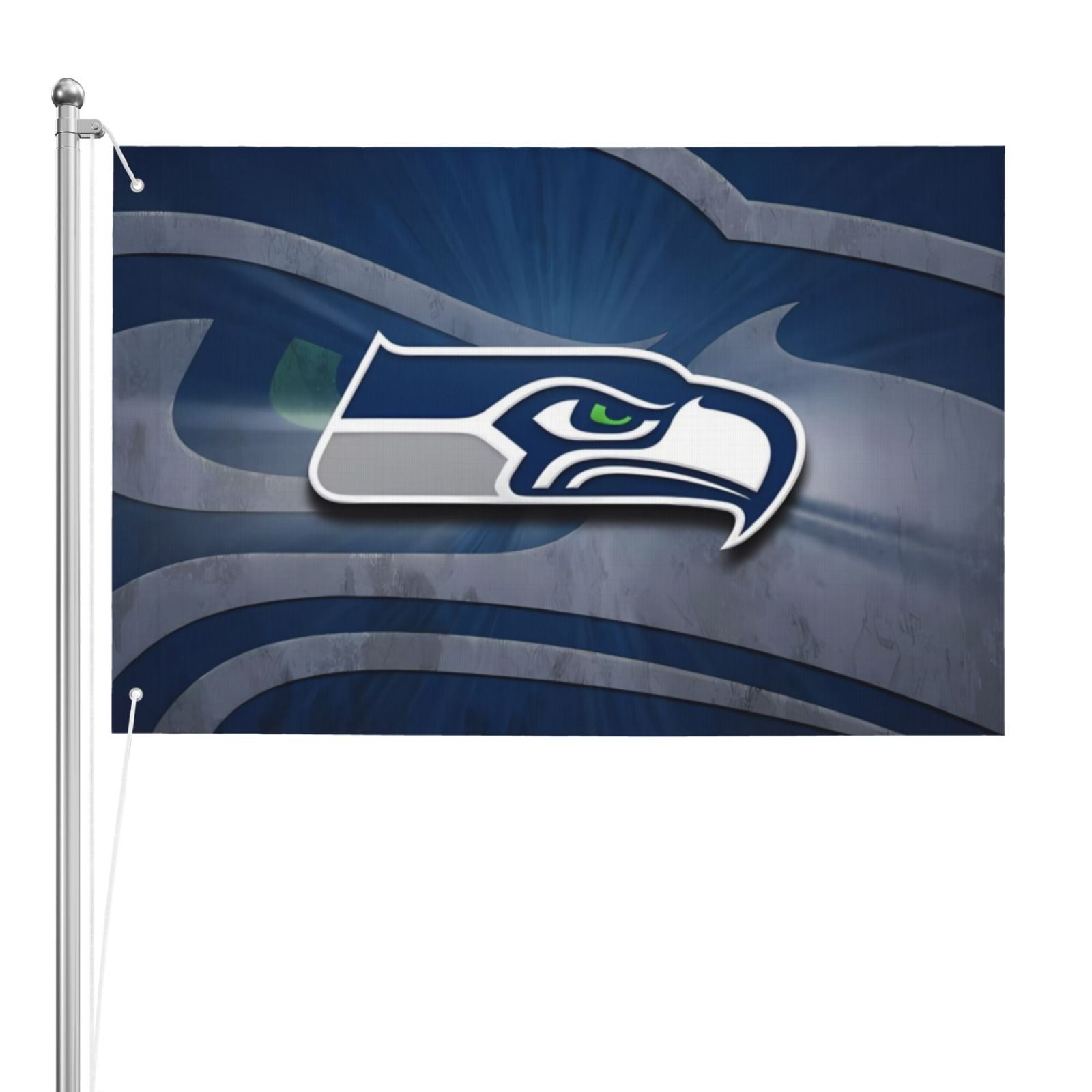 Seahawks Three Layer personalized Double Sided Flag Football Fans ...
