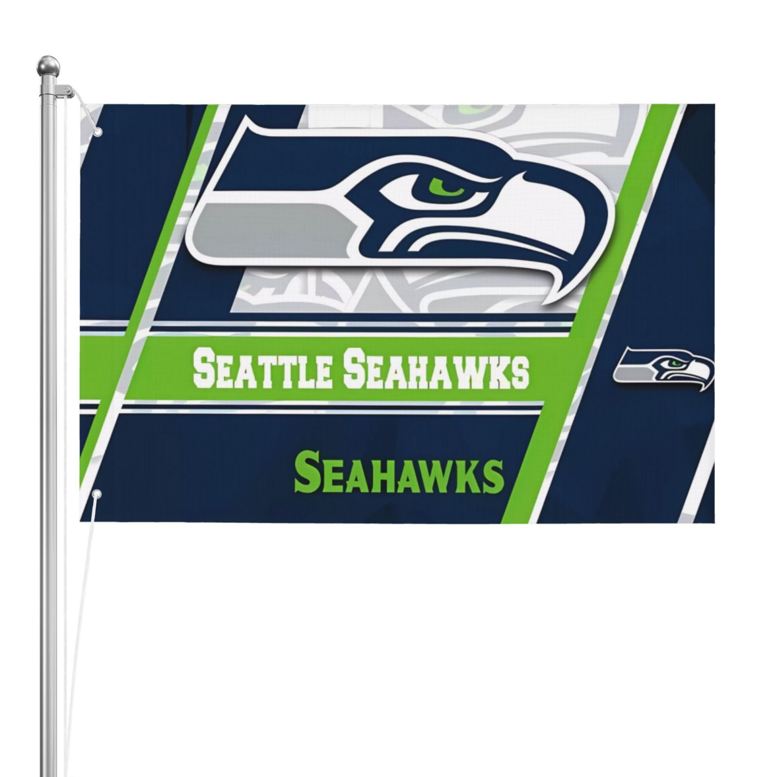 Seahawks Three Layer personalized Double Sided Flag Football Fans ...