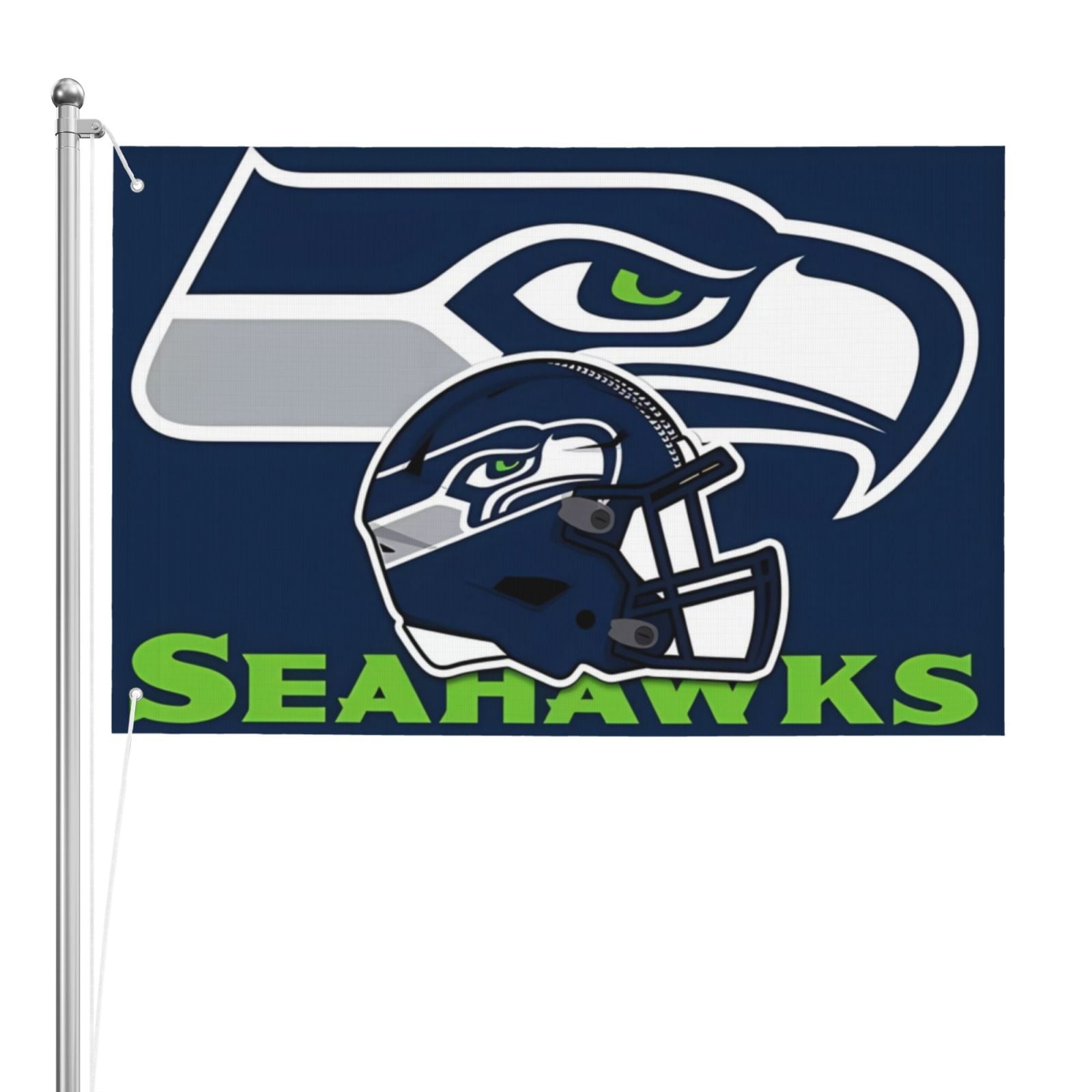 Seahawks Three Layer personalized Double Sided Flag Football Fans ...