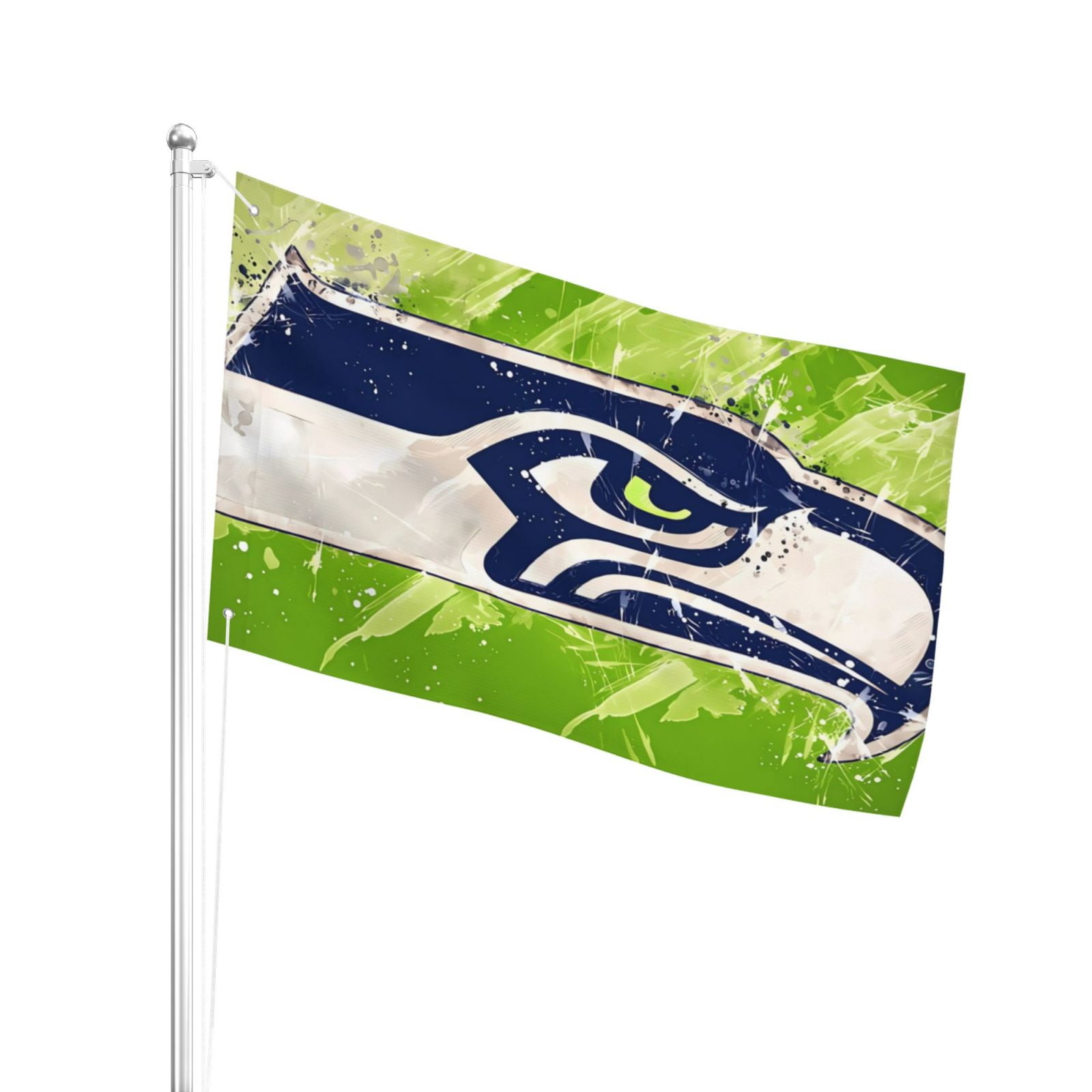 Seahawks Three Layer personalized Double Sided Flag Football Fans ...