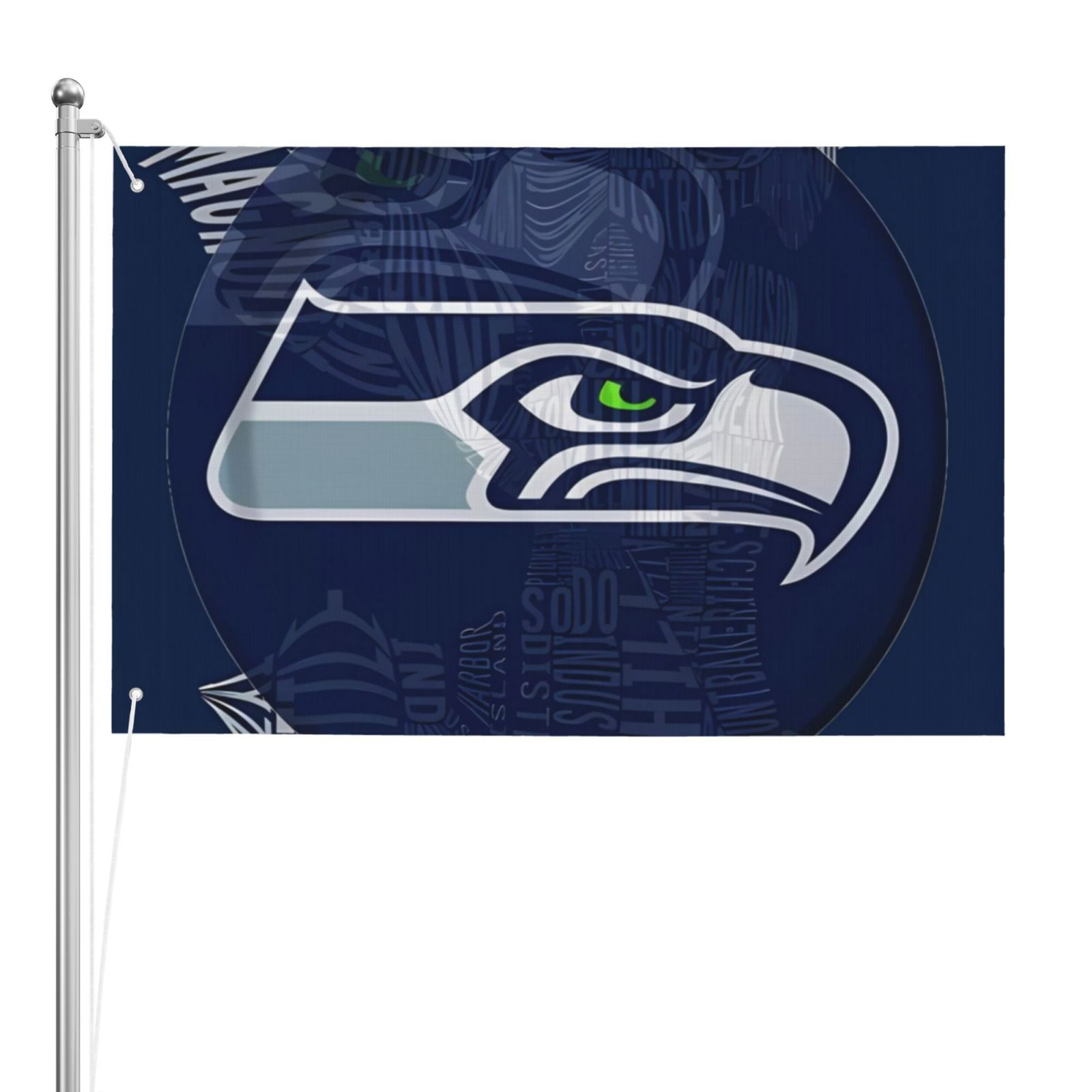 Seahawks Three Layer personalized Double Sided Flag Football Fans ...