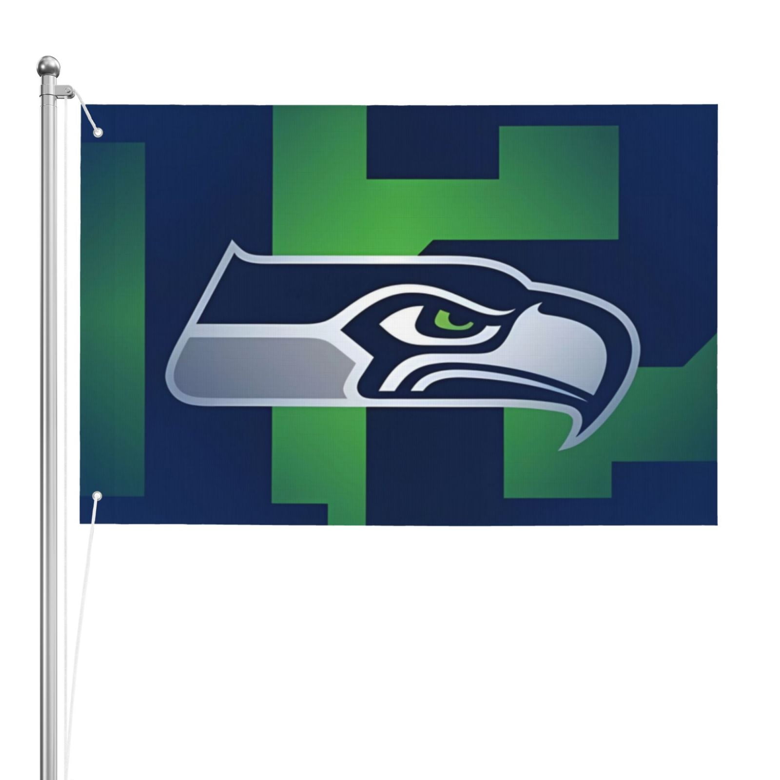 Seahawks Three Layer personalized Double Sided Flag Football Fans ...