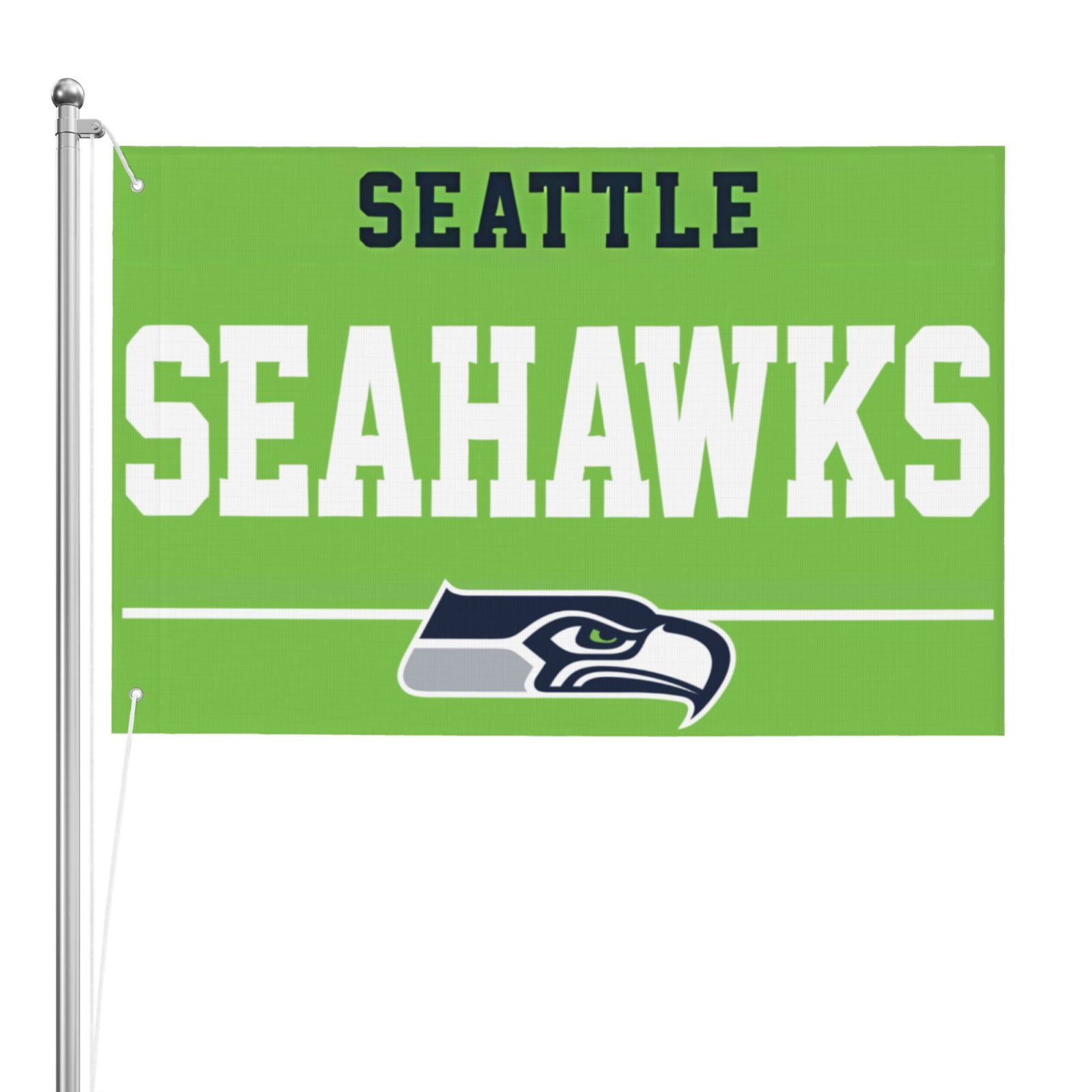 Seahawks Three Layer personalized Double Sided Flag Football Fans ...