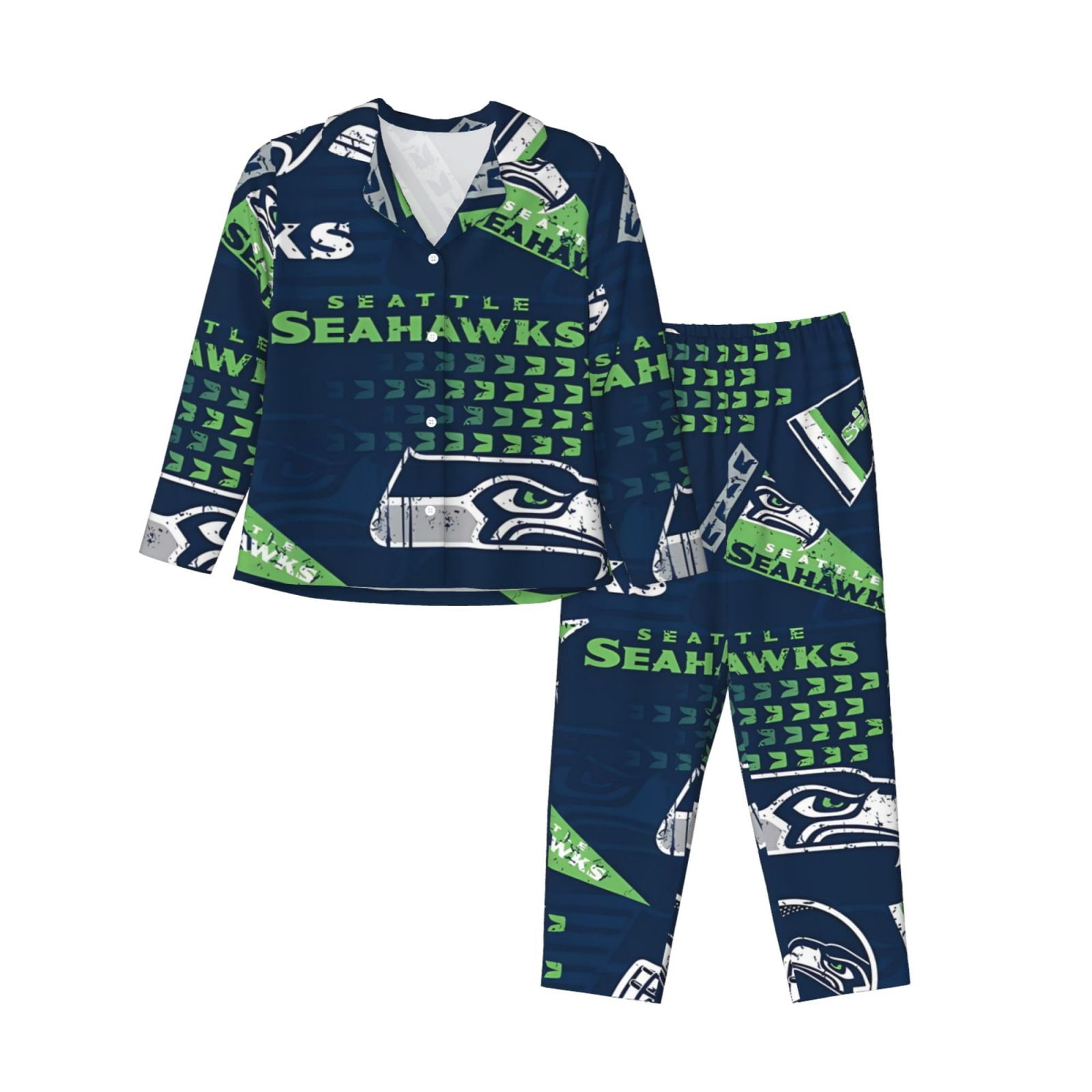 Seahawks Women pyjamas set Fall-Winter lounge sets for Mens Couple ...