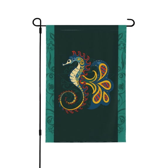Seahorse Arts Sea Horse Hippocampus Double Sided Garden Flag 12.5x18 ...