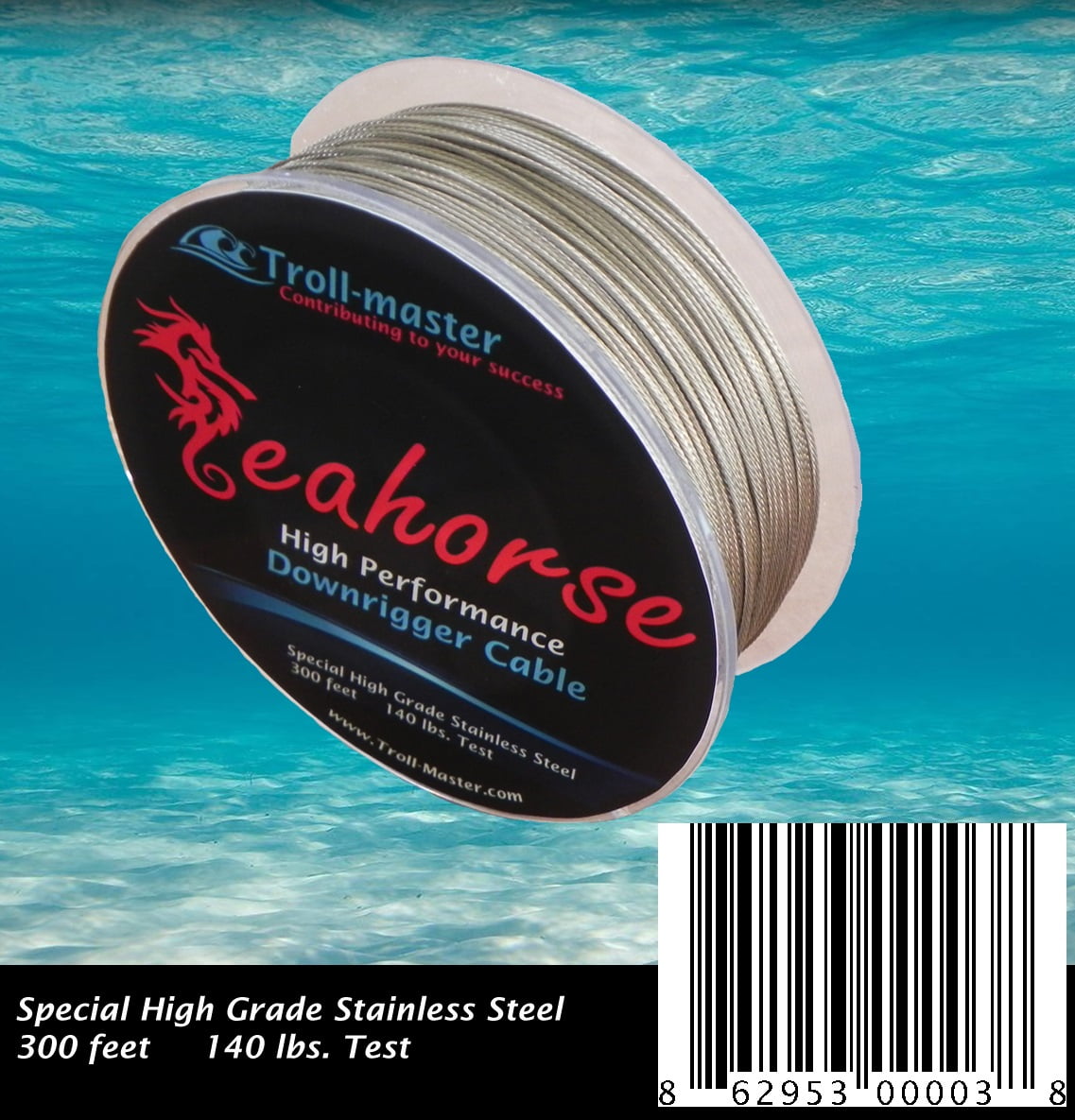 Seahorse® Downrigger Cable – Stainless Steel HIGH PERFORMANCE - Walmart.com