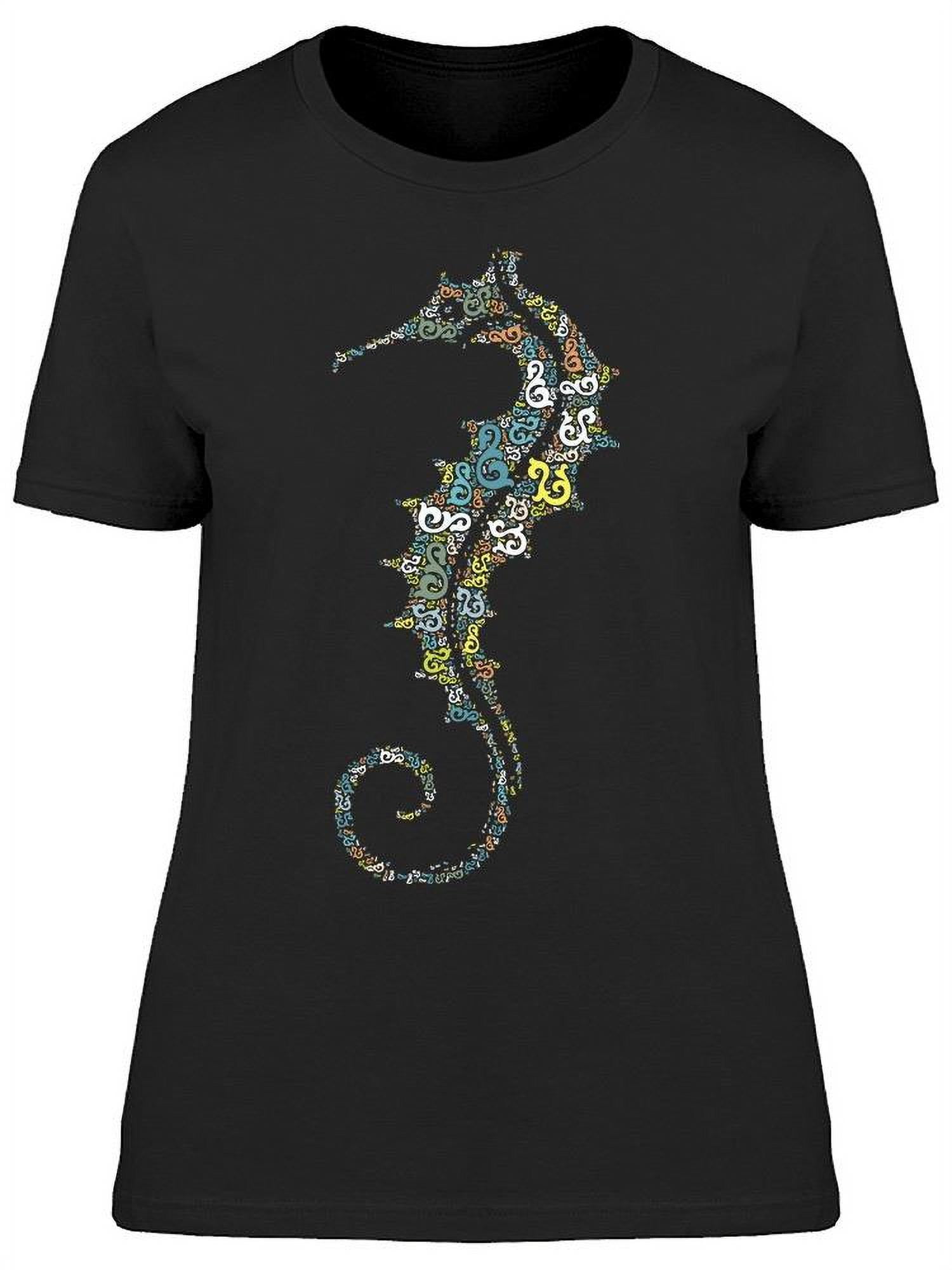 Seahorse Hippocampus Shape T-Shirt Women -Image by Shutterstock, Female ...