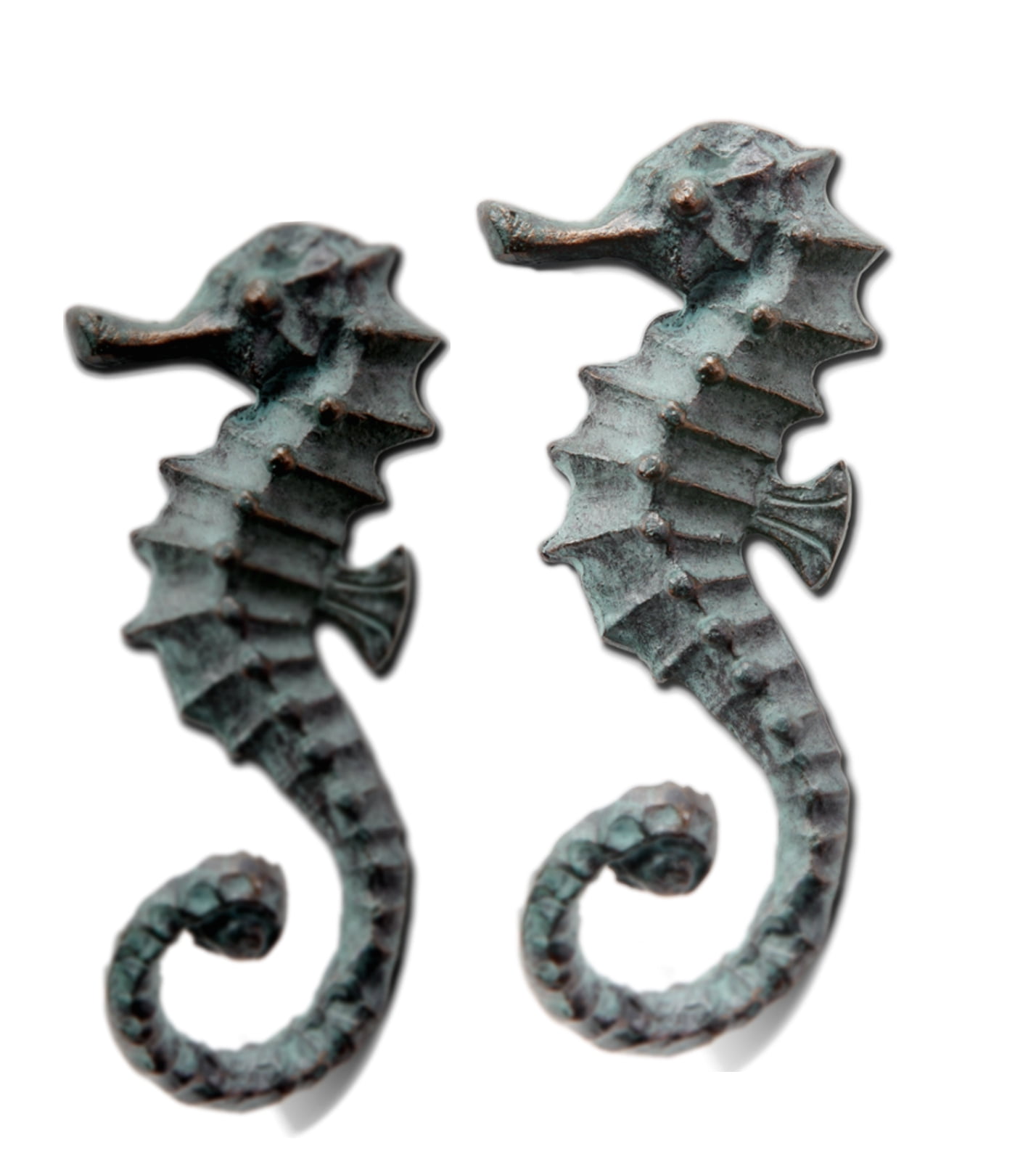 Seahorse Hooks Set of 2 Cast Iron 5 Inch Wall Decor - Walmart.com