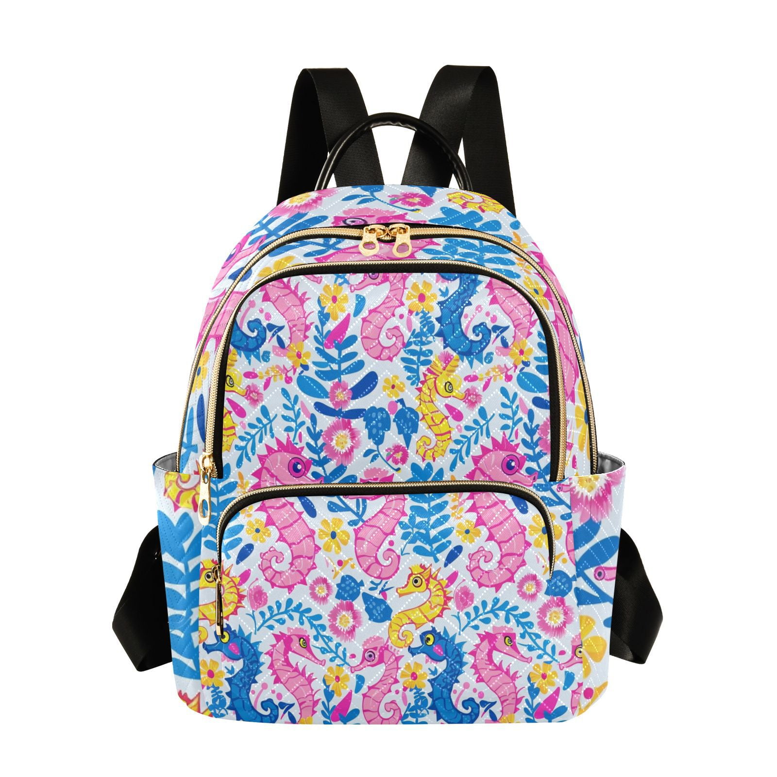 Seahorse Leaves Travel Laptop Backpack Casual Daypack Lightweight ...