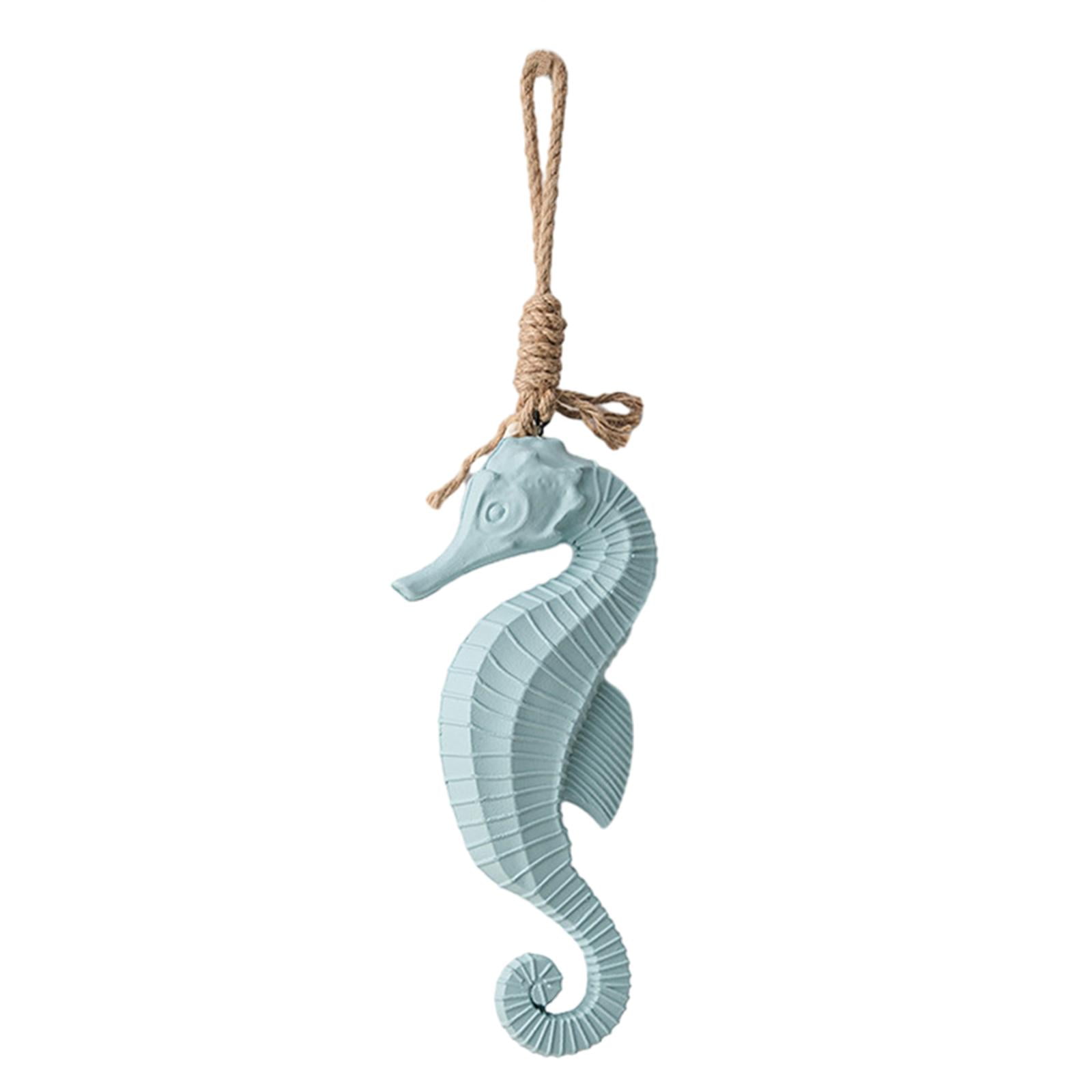 Seahorse Pendant Wall Decor Wooden Seahorse Ornament Gift Seahorse Wall ...