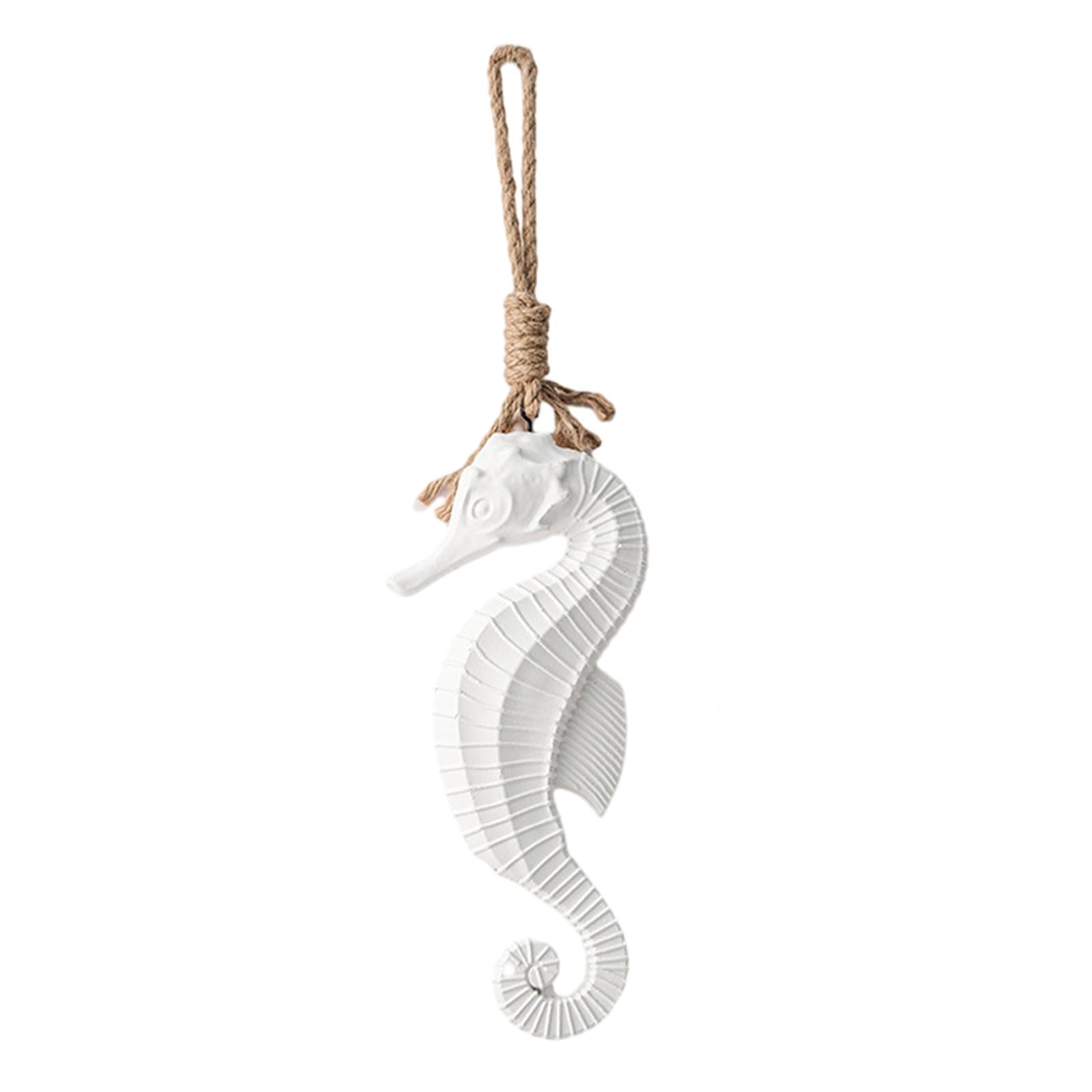 Seahorse Pendant Wall Decor Wooden Seahorse Ornament Gift Seahorse Wall ...