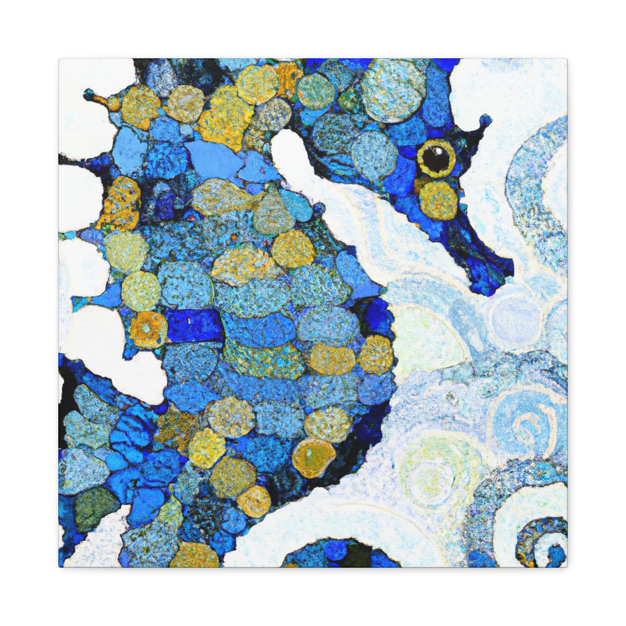 "Seahorse Pointillism Dream" - Canvas - Walmart.com