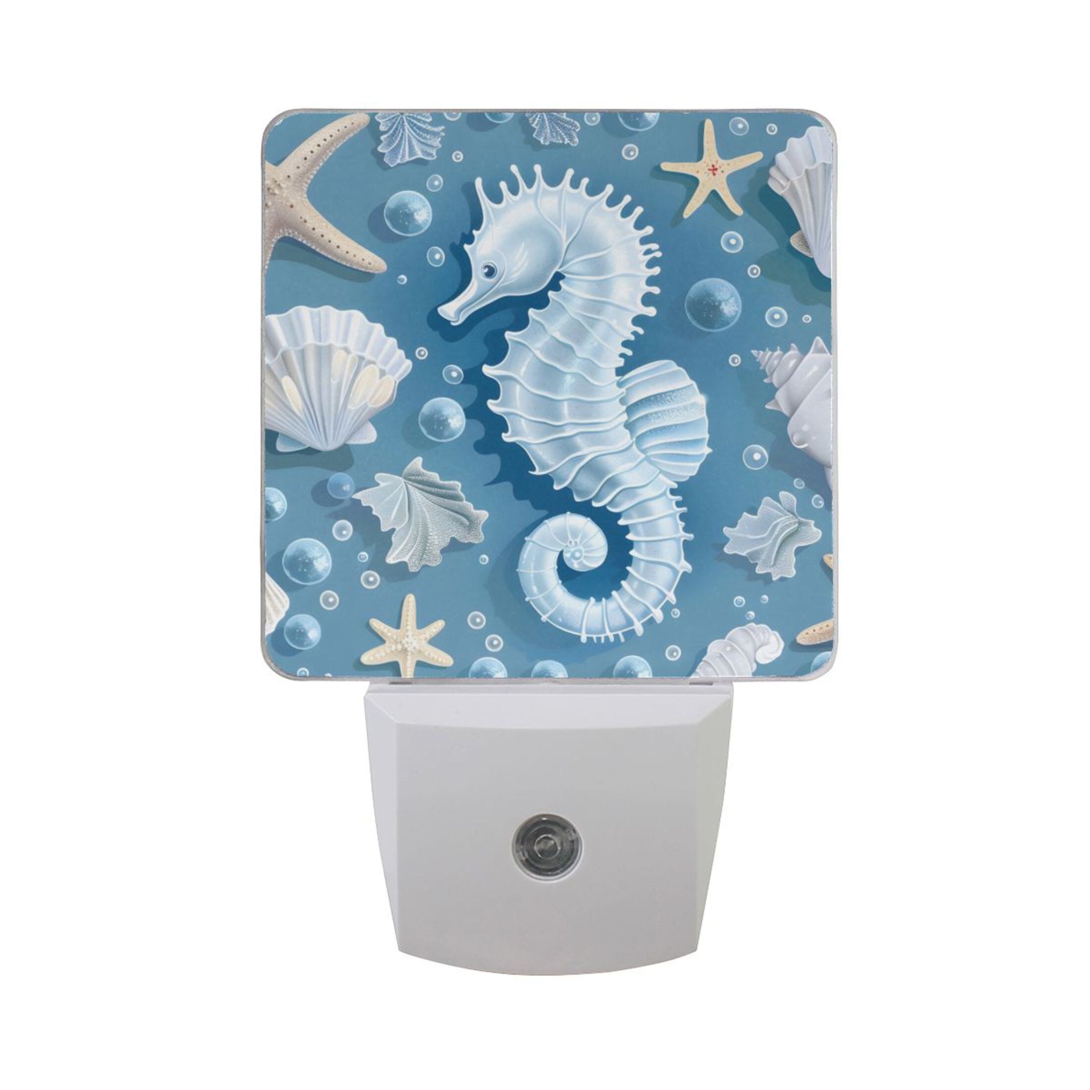 Seahorse Shell Starfish Night Light 2 Pack LED Nightlight Plug into ...