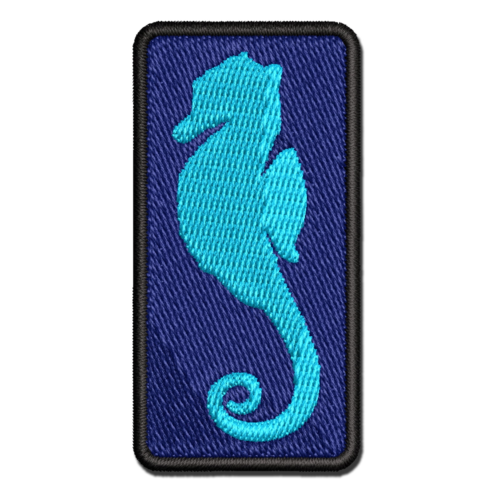 Seahorse Solid Applique Multi-Color Embroidered Hook & Loop Patch - 3 Inch Medium - Walmart.com