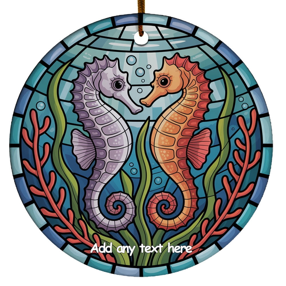 Seahorses Couple Ornament – Christmas 2025 Tree Ornament Keepsake for ...