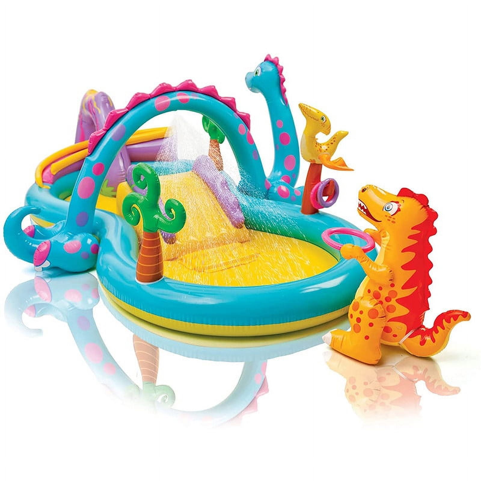 Seaich Dinoland Kids Inflatable Swimming Pool | 119 x 90 x 44 Inches ...