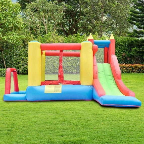 Seaich Inflatable Bounce House with Slide and Hoop w/ High Flow Air ...