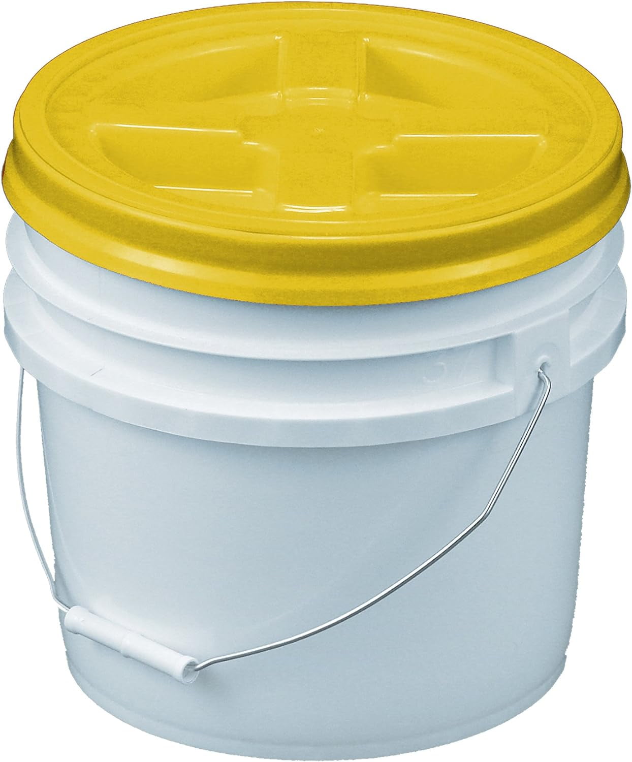 Seal 3.5 Gallon Bucket Kit with Yellow Screw-on Lid - Walmart.com