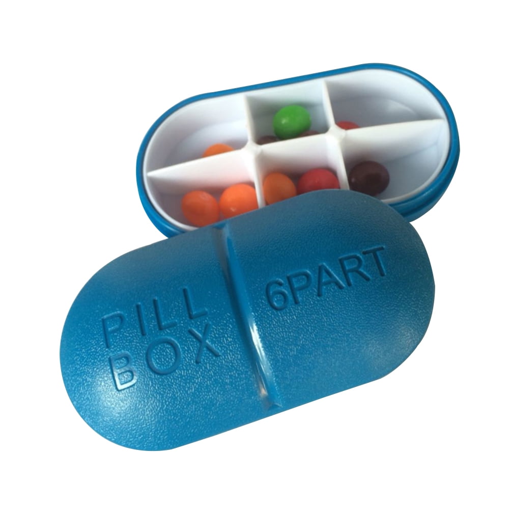 Seal Container Medication Box Small Pill Holder Organizer Capsule Man ...