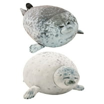 16 Inch Chubby Blob Seal, Cute Cotton Plushie Toy, Stuffed Animal Ocean ...