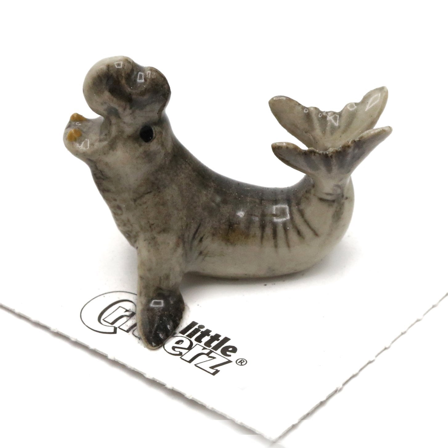 Seal - Elephant Seal "Mirounga" - miniature porcelain figurine ...