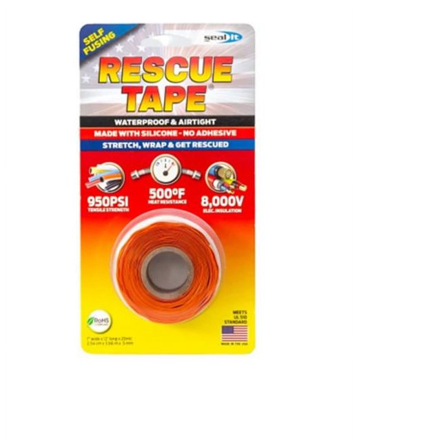 Seal It Services 198961 Rescue Tape, Orange - 1 in. x 12 ft. - Walmart.com