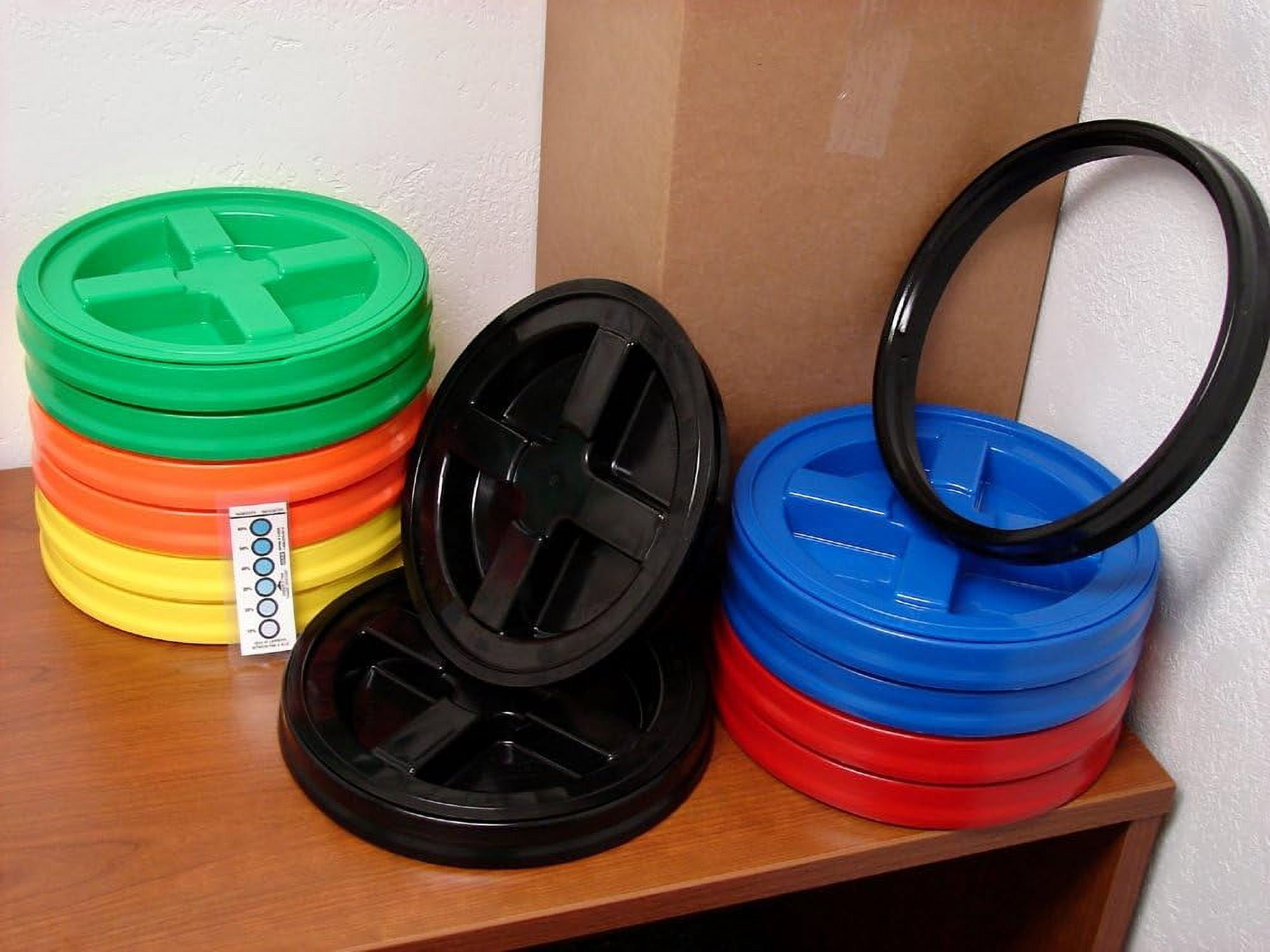 5 Gallon Container Lids Gamma Seal Lid 5-Pack - Airtight Storage Lids ...