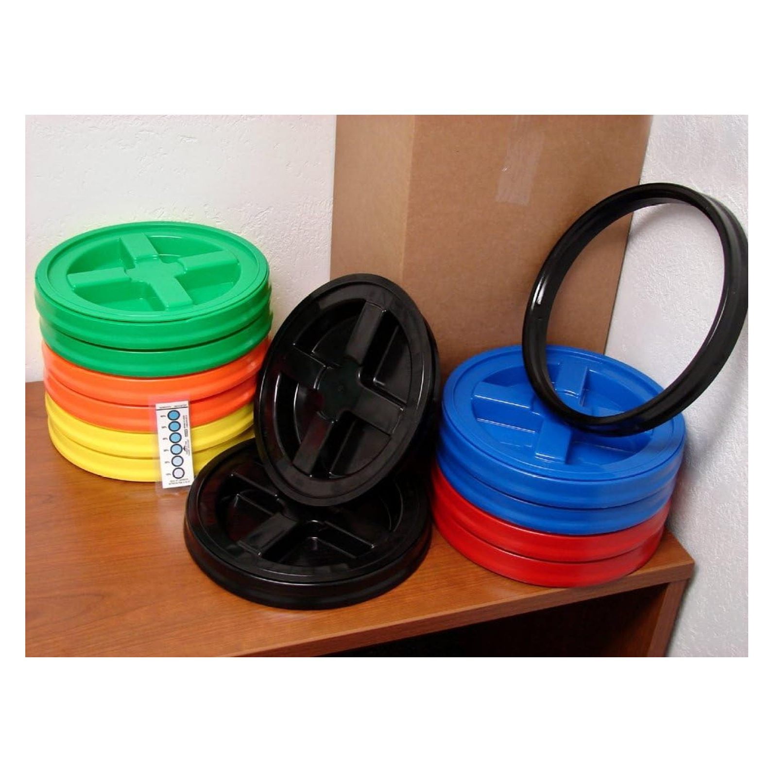 Seal Lid, Assorted Colors, 12 Pack - New! - Boxed! - 5 Gallon Bucket ...