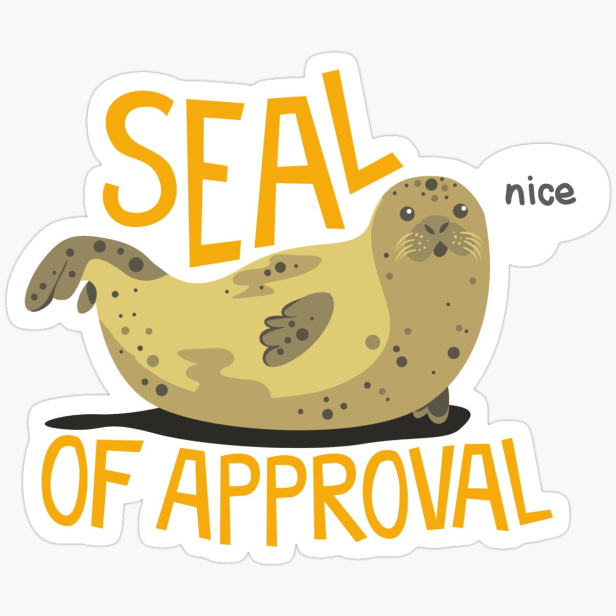 Seal Of Approval Sticker. Gift For You - Decorate Laptops, Water ...