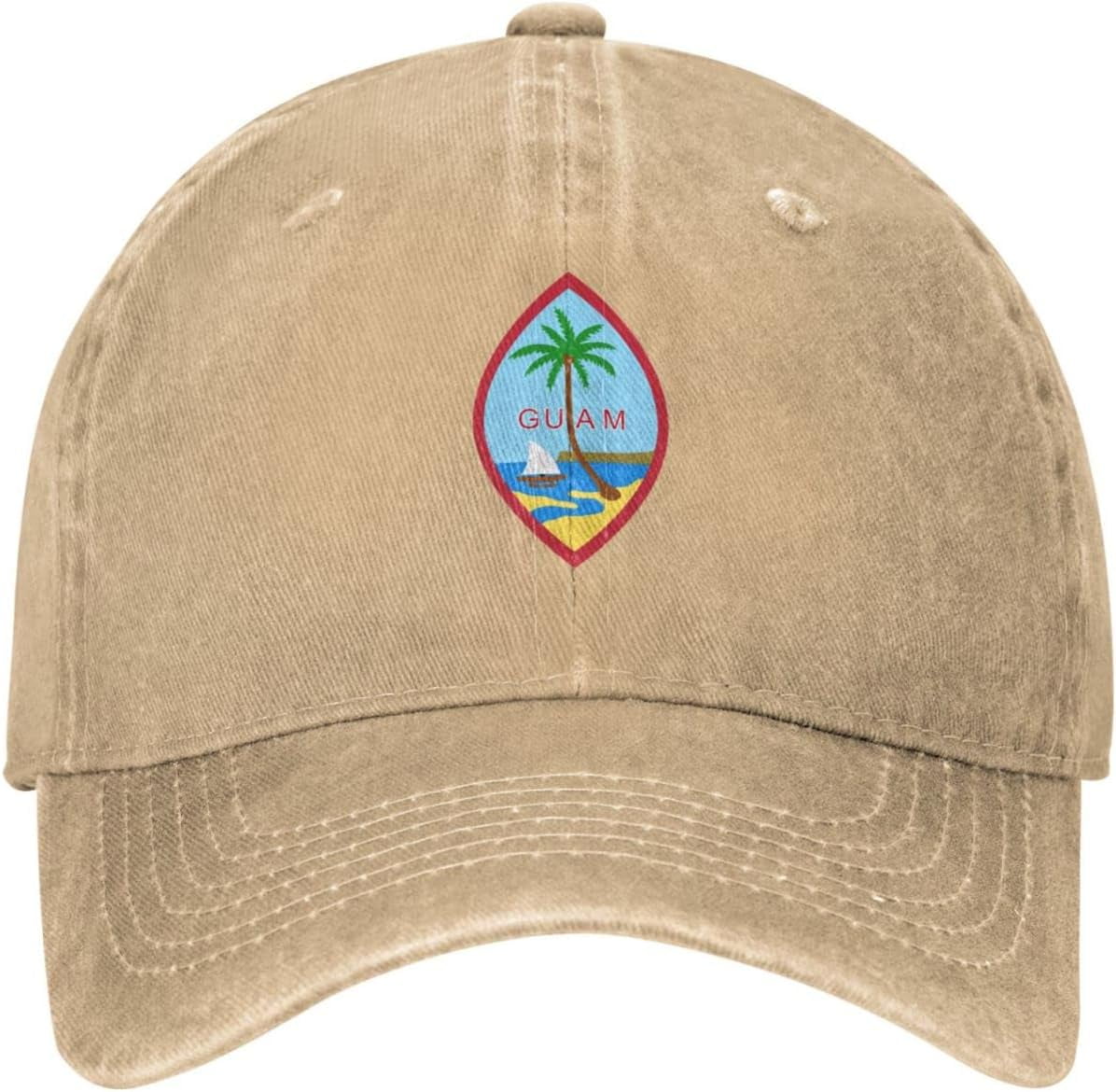 Seal Of Guam Baseball Cap Man And Woman Vintage Cowboy Hat Fashion ...