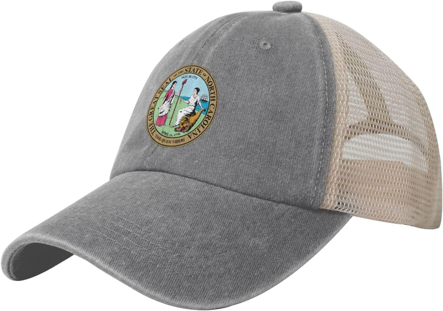 Seal Of North Carolina Baseball Cap For Men Women Adjustable Mesh ...