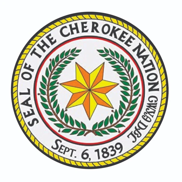 Seal Of The Cherokee Nation Sticker Phone Decal Water Bottle Stickers ...