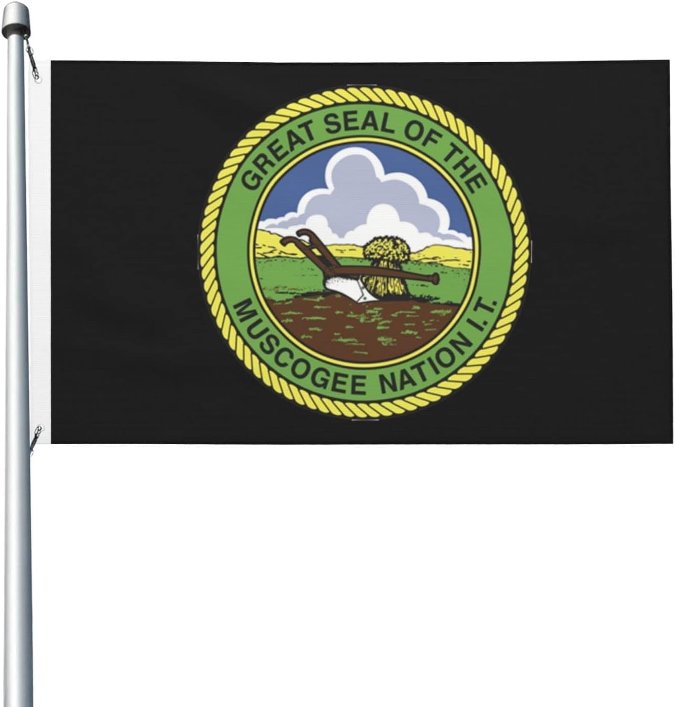 Seal Of The Muscogee Creek Nation Flag 3x5 Ft Outdoor Decoration Banner ...