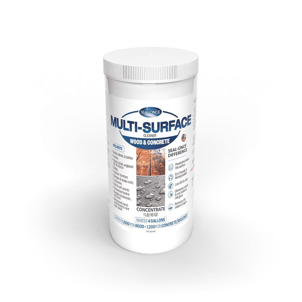 SEAL-ONCE Multi-Surface Cleaner Concentrate, 1 lb (16oz) - Outdoor Use ...