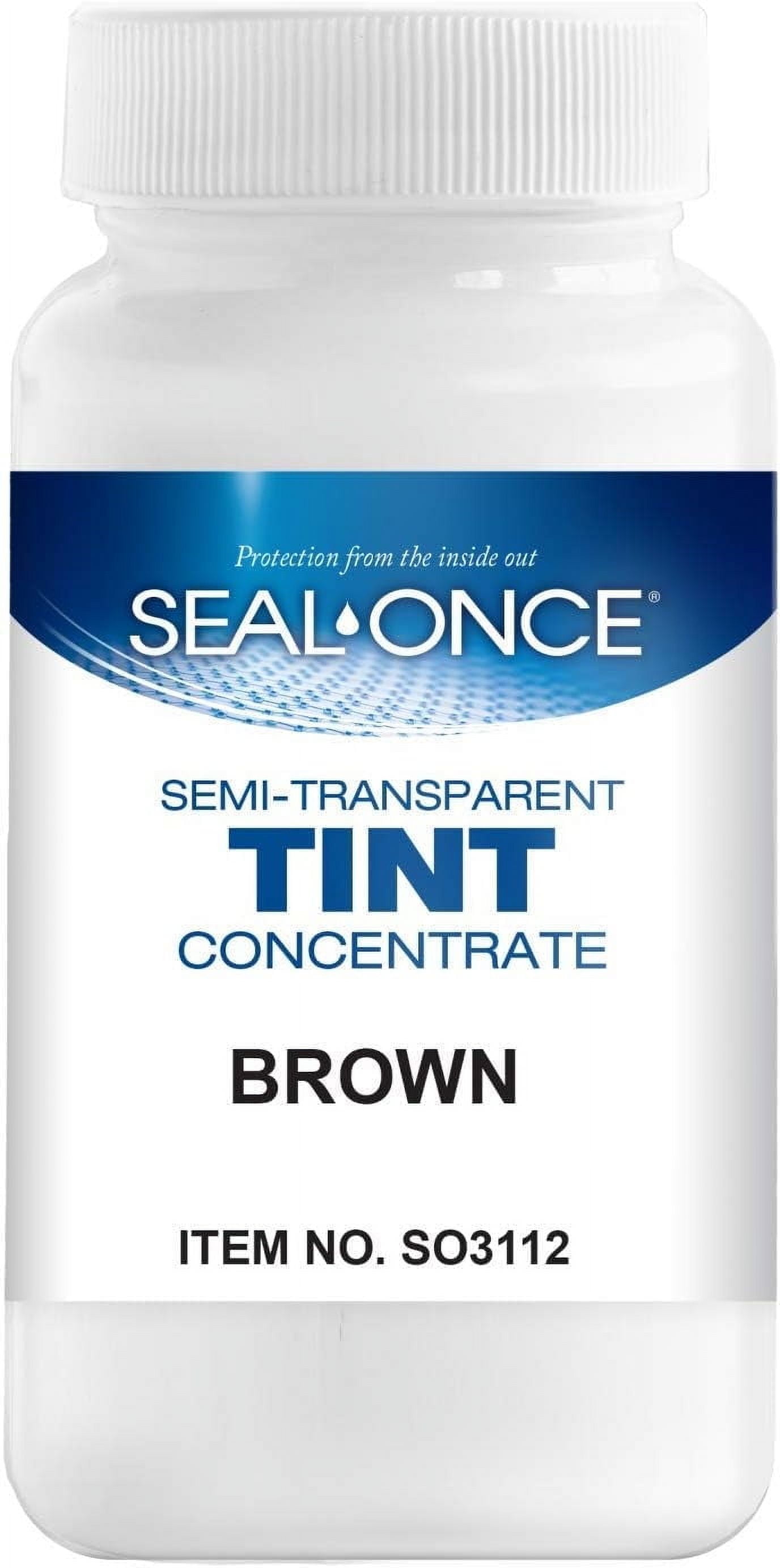 SEAL-ONCE Wood Stain Color Tint Concentrate, Brown - Outdoor Use, Add ...