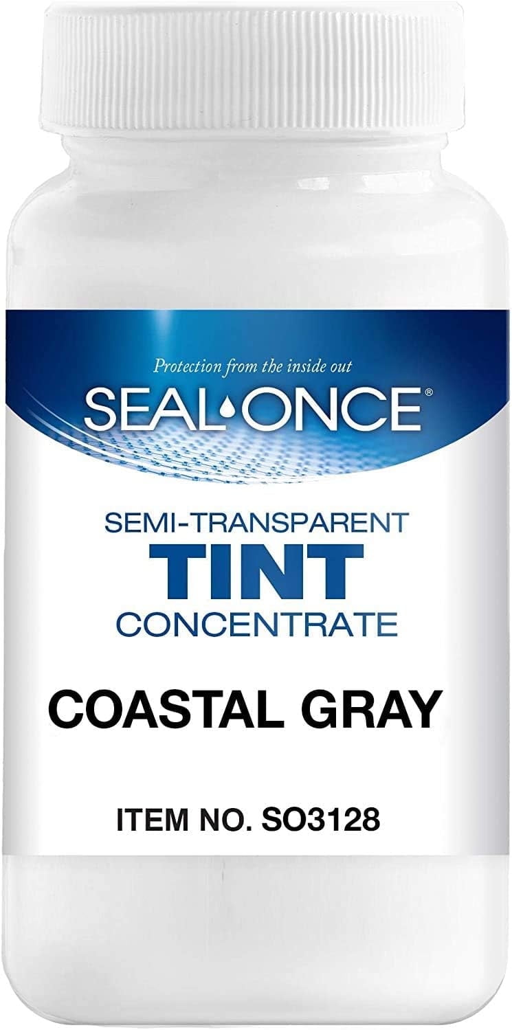 SEAL-ONCE Wood Stain Color Tint Concentrate, Coastal Gray - Outdoor Use ...