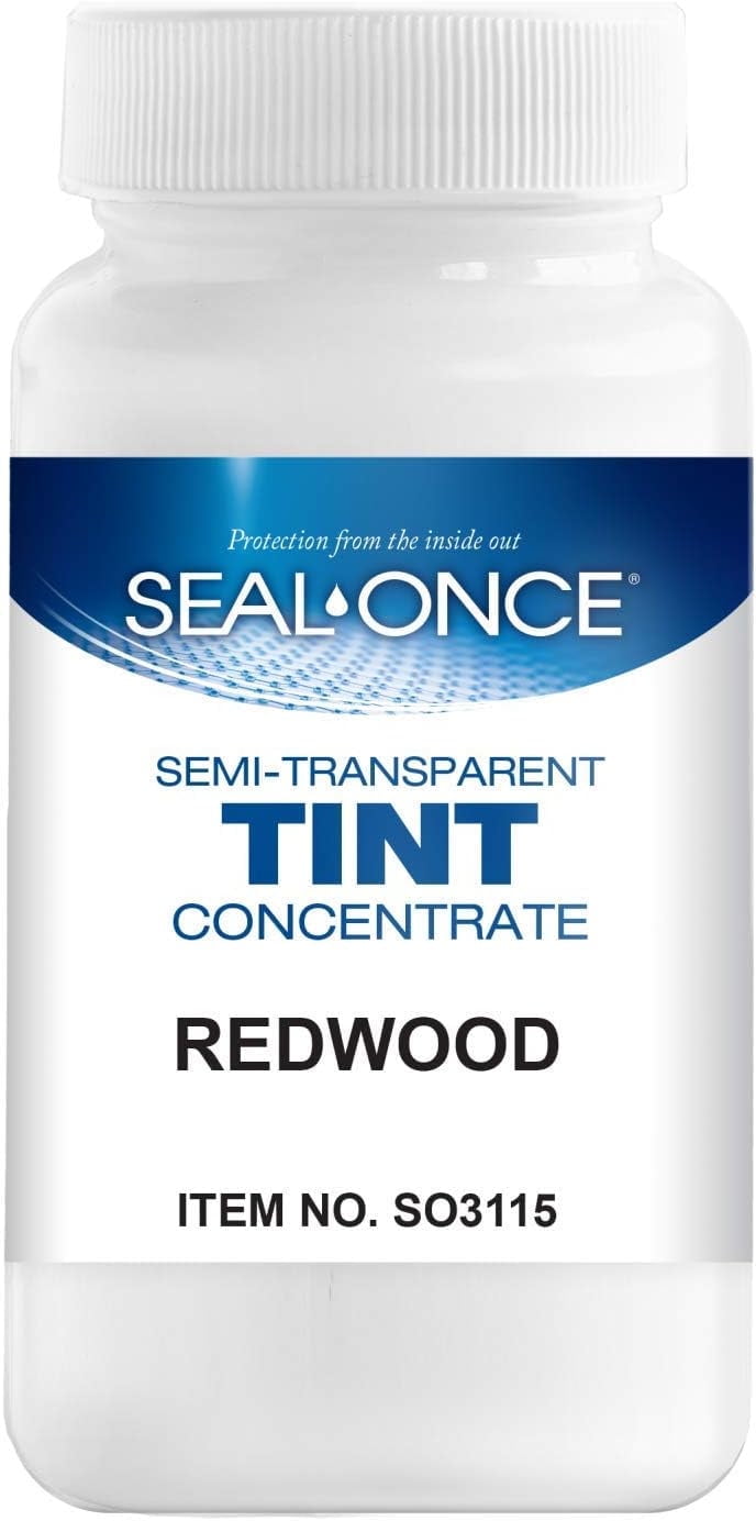 Seal Once Wood Stain Color Tint Concentrate, Redwood - Walmart.com