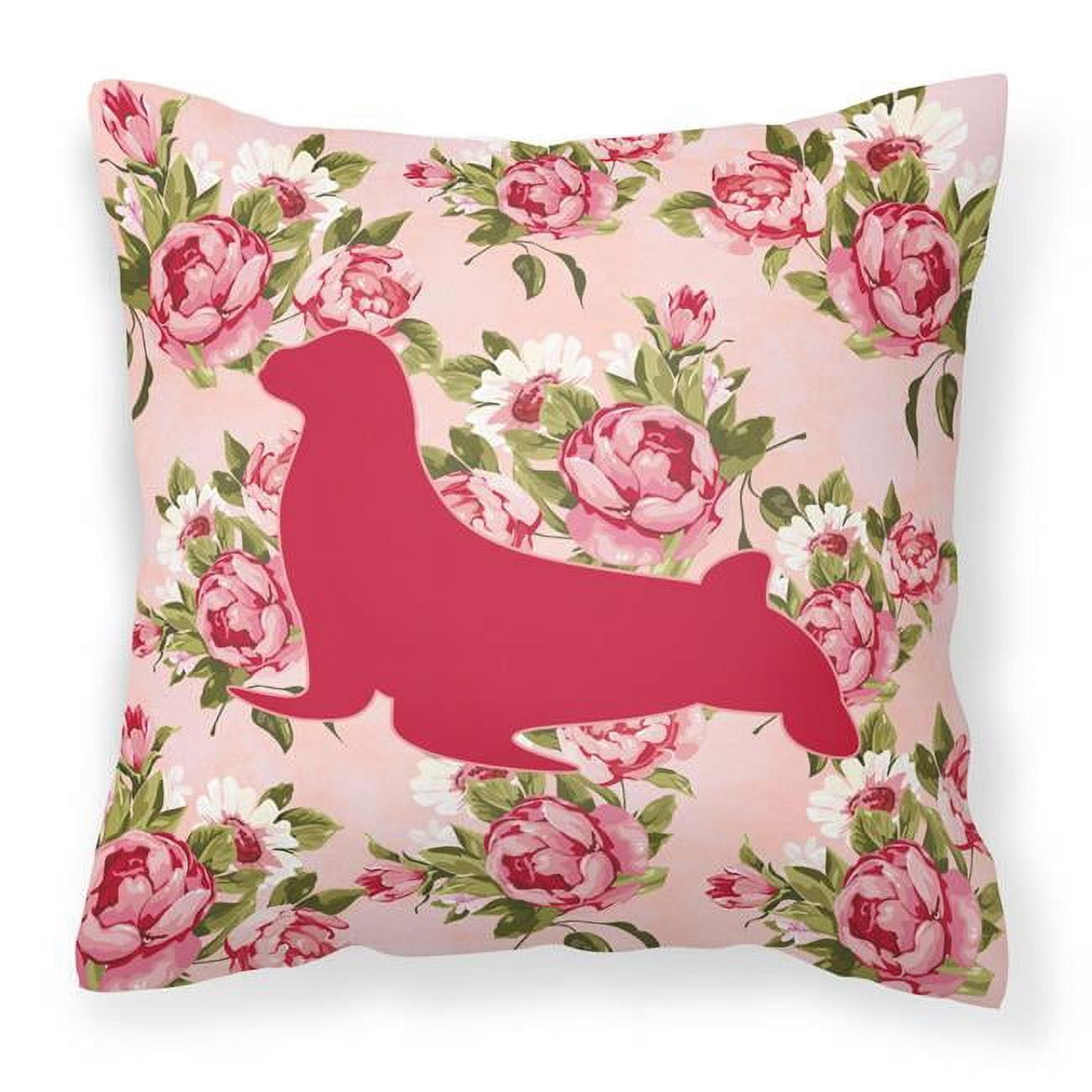 Seal Pink Roses Fabric Decorative Pillow - Walmart.com
