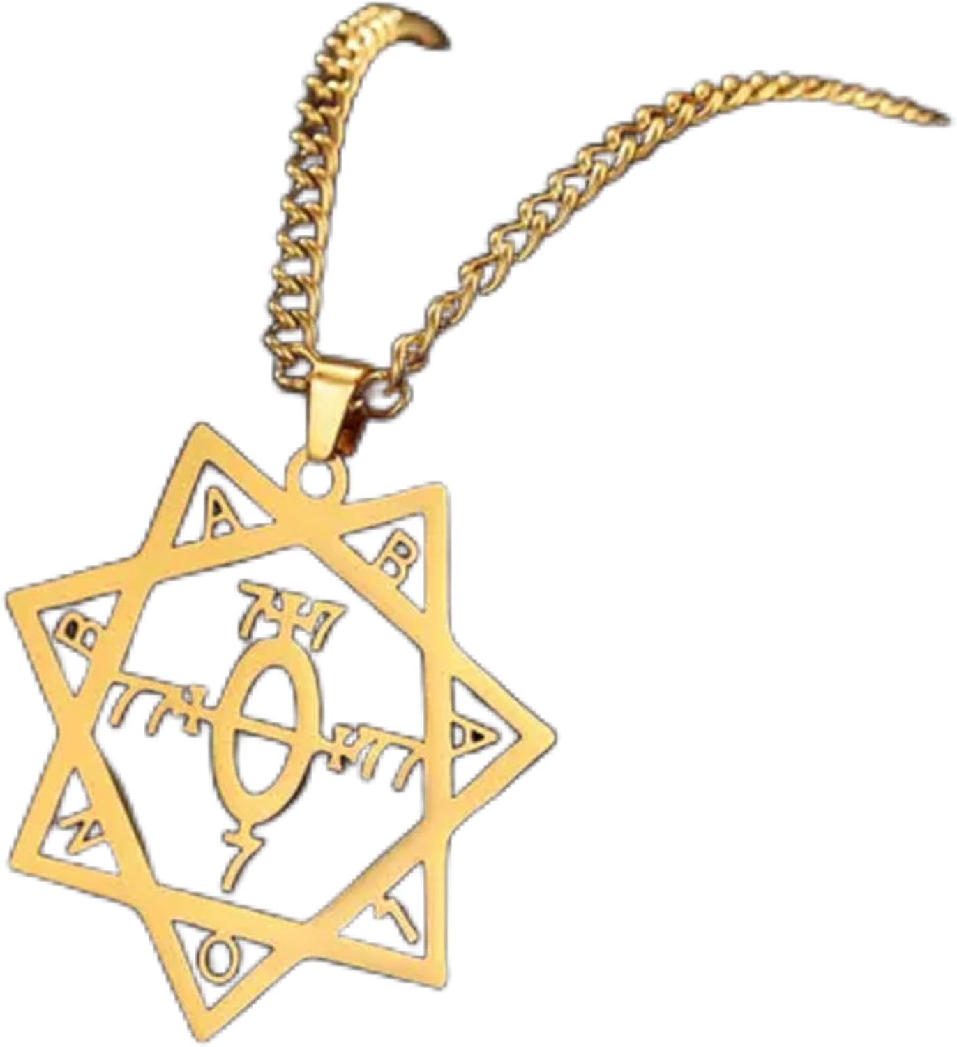 Seal Professional of The Goddess Babalon Necklace Heptagram Star ...