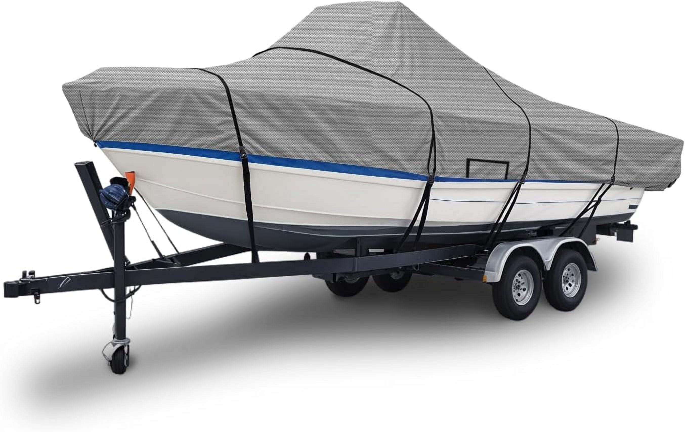 Seal Skin 600D Heavy Duty Fabric Waterproof Boat Cover V Hull Cover ...