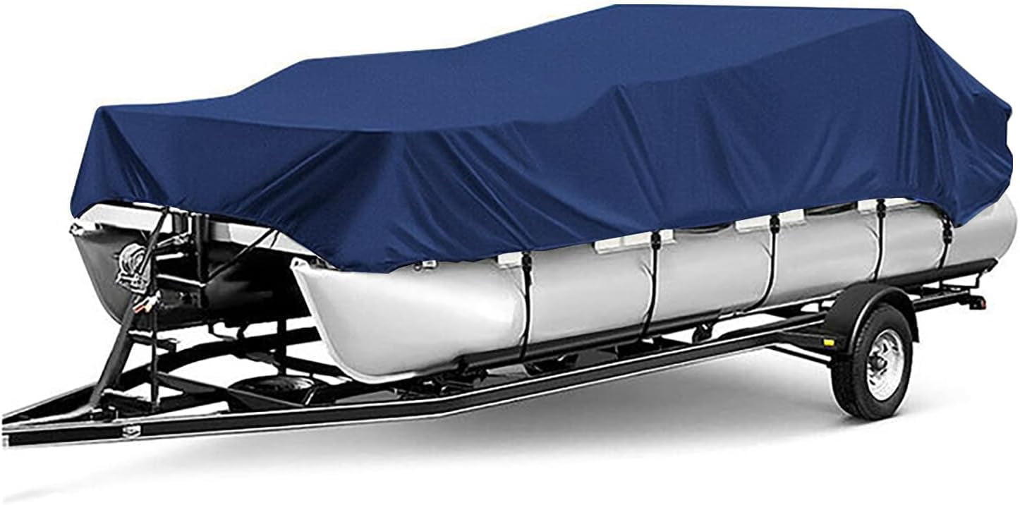 Seal Skin 600D Heavy Duty Fabric Waterproof Pontoon Boat Cover fits up ...