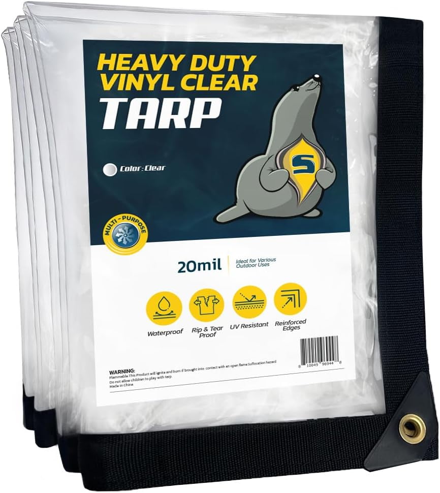 Seal Skin Covers 20mil Tarp 560GSM Waterproof Heavy Duty PE Tarpaulin ...