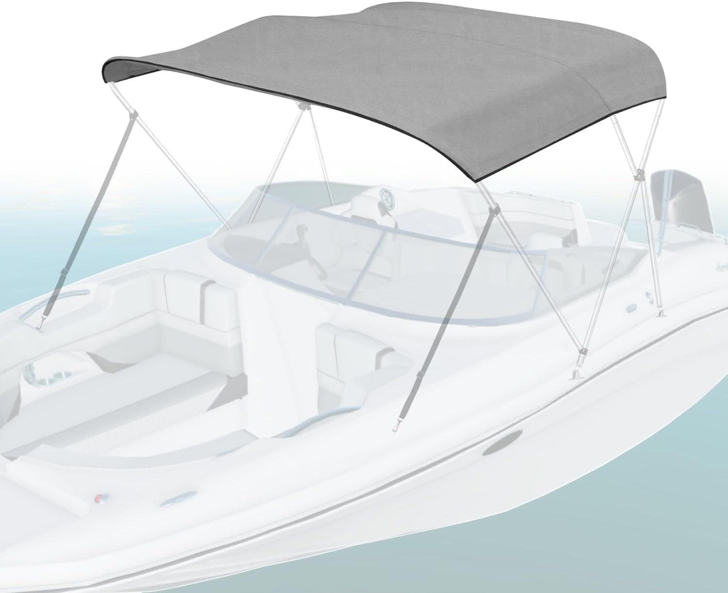 Seal Skin Covers 3 Bow Bimini Top Replacement Cover, 600D Waterproof ...