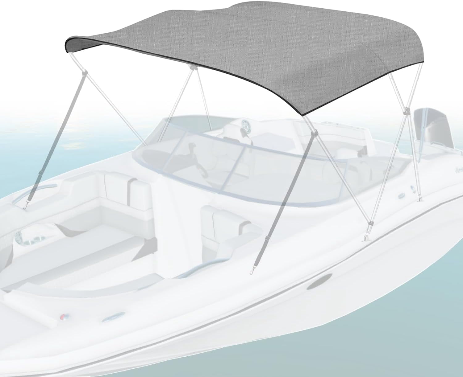 Seal Skin Covers 3 Bow Bimini Top Replacement Cover, 600D Waterproof ...