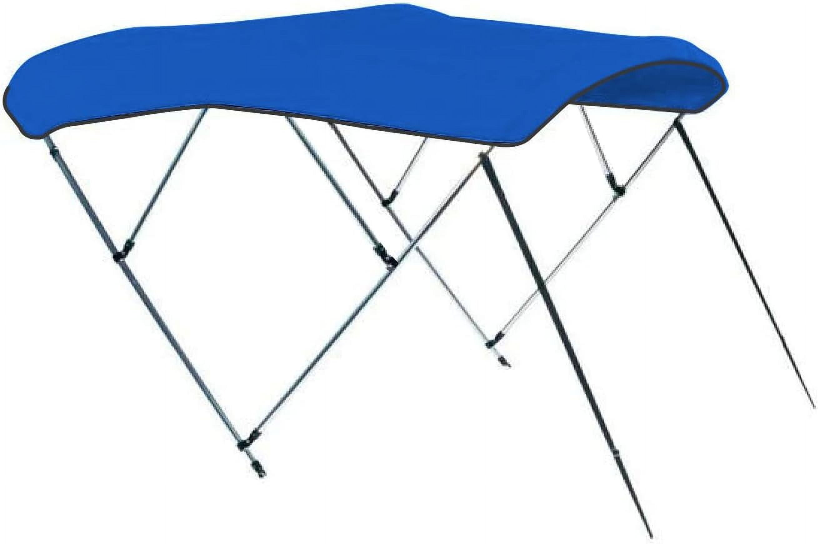 Seal Skin 4 Bow Blue Bimini Top for Boats Marine Canopy with Frame ...