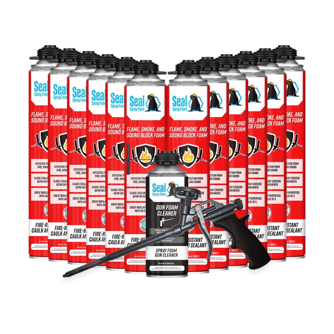 Seal Spray Fireproof & Retardant Gun Foam - 23.4oz, Case of 12 with ...