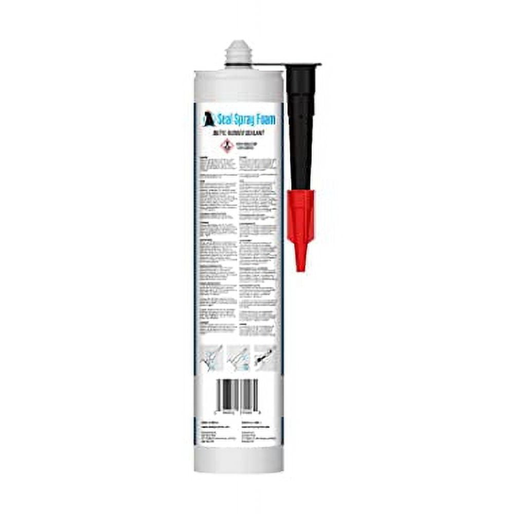Seal Spray Foam Butyl Mastic Rubber Joint Sealant Gray - 300Ml (10.01oz ...