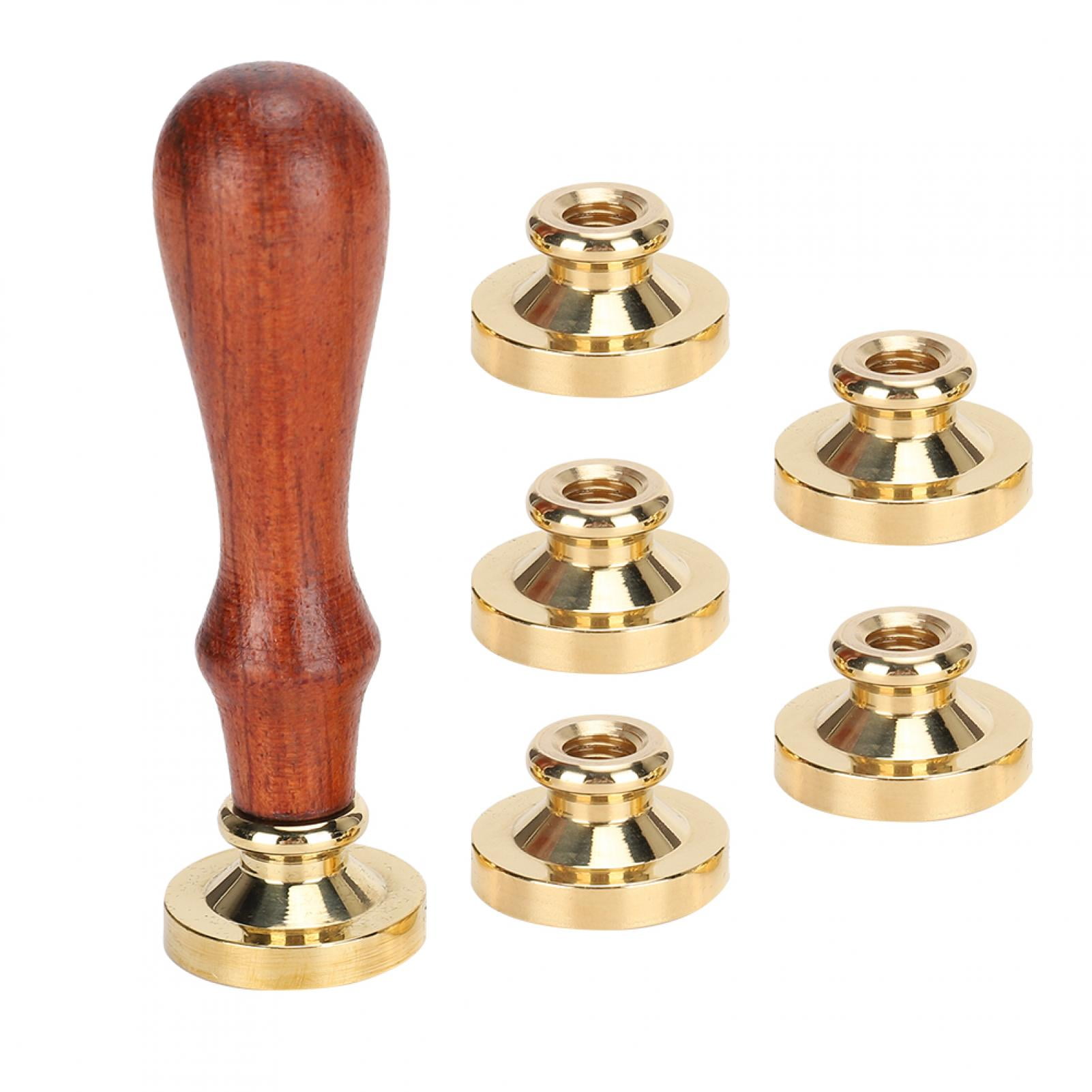Seal Stamp Blessing Set DIY Handicrafts Tools Rosewood Handle for Gift ...