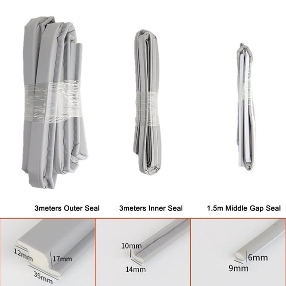 Seal Strip Set For Plastic Steel Sliding For Windows Embedded Sealing ...